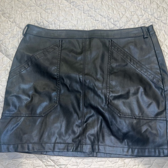 Express | Skirts | Euc Express Faux Leather Skirt | Poshmark